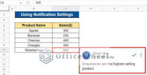 How to Set Up Custom Notifications in Google Sheets (2 Ways)