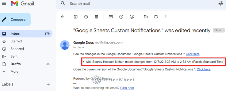 How to Set Up Custom Notifications in Google Sheets (2 Ways)