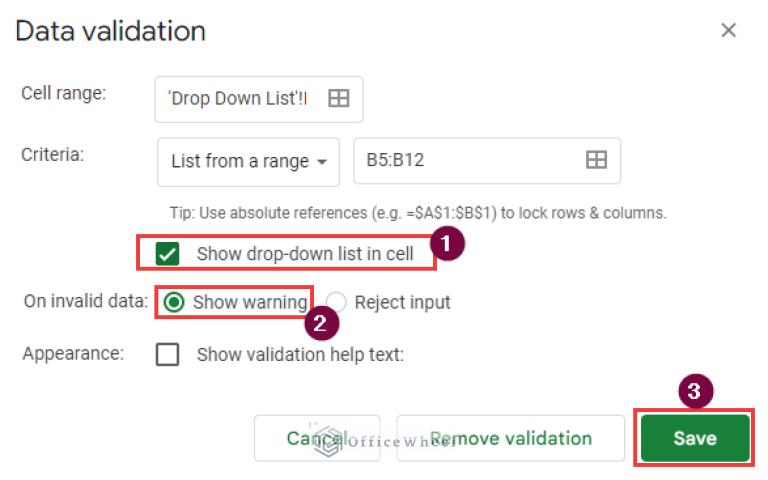 Create Drop Down List for Multiple Selection in Google Sheets