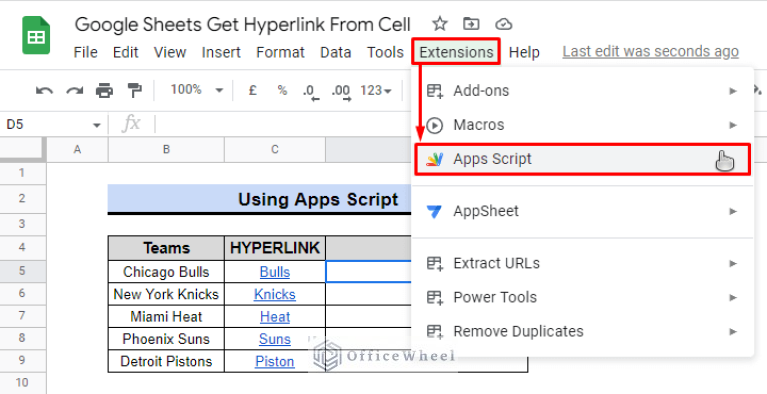 How to Get Hyperlink from Cell in Google Sheets (4 Quick Tricks)