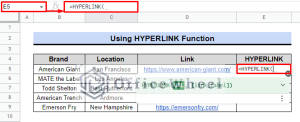 How to Use HYPERLINK Function in Google Sheets (2 Ways)