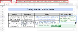 How to Use HYPERLINK Function in Google Sheets (2 Ways)