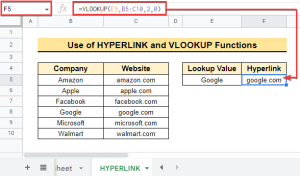Create Hyperlink to VLOOKUP Cell in Multiple Rows in Google Sheets