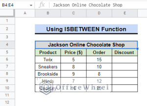 How to Use IF Condition Between Two Numbers in Google Sheets