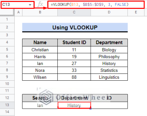 How to Use IFERROR with VLOOKUP Function in Google Sheets