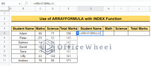 How to Use INDEX Function in Google Sheets (4 Easy Examples)