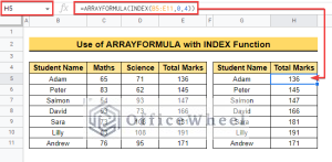 How to Use INDEX Function in Google Sheets (4 Easy Examples)