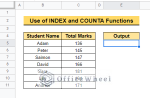 How to Use INDEX Function in Google Sheets (4 Easy Examples)