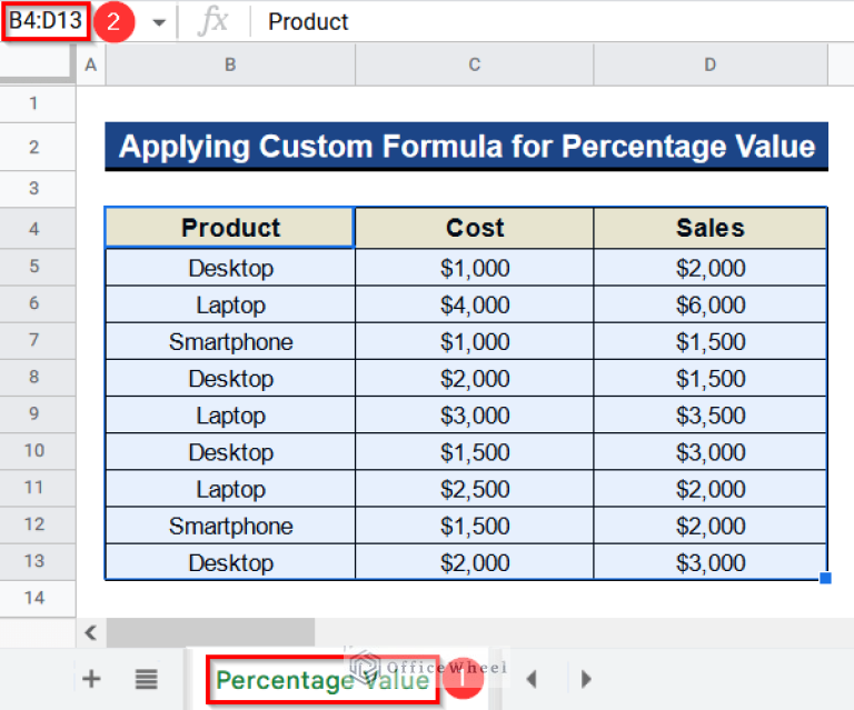 Find Difference Between Two Columns in Calculated Field of Google Sheets Pivot Table