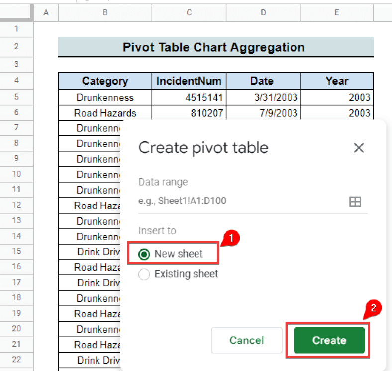 Pivot Table Chart Aggregation in Google Sheets (With Easy Steps)