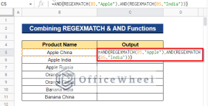 Use REGEXMATCH Function for Multiple Criteria in Google Sheets