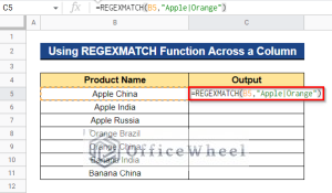 Use REGEXMATCH Function for Multiple Criteria in Google Sheets