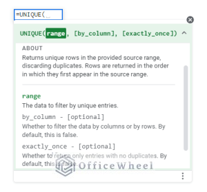How to Use UNIQUE Function in Google Sheets (5 Applications)