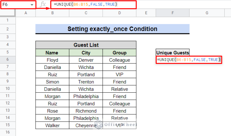 How to Use UNIQUE Function in Google Sheets (5 Applications)