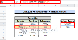 How to Use UNIQUE Function in Google Sheets (5 Applications)
