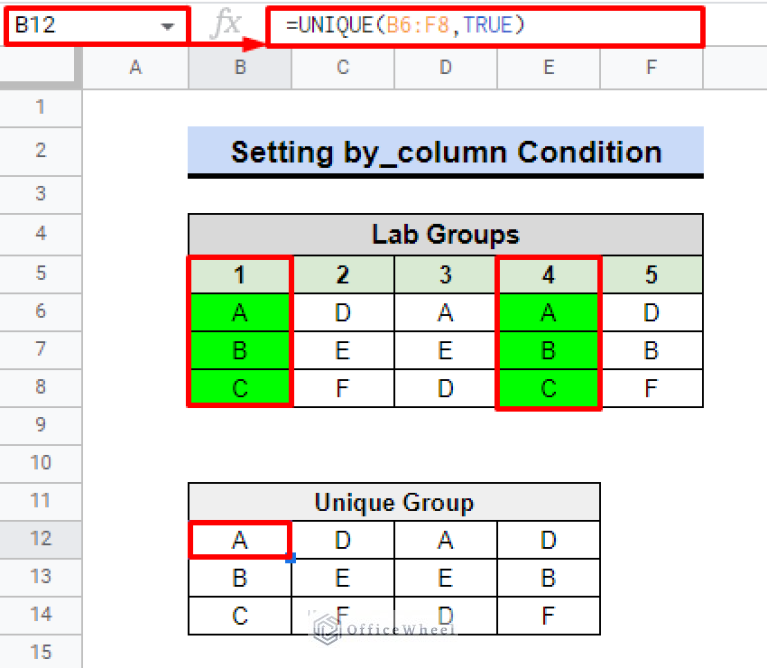 How to Use UNIQUE Function in Google Sheets (5 Applications)