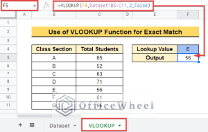 How to Use VLOOKUP Function for Exact Match in Google Sheets