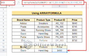 How to VLOOKUP Multiple Columns in Google Sheets (3 Ways)
