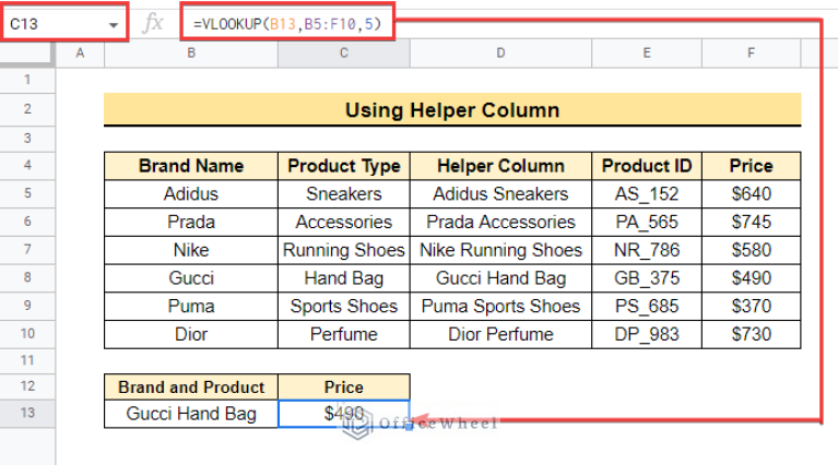 How to VLOOKUP Multiple Columns in Google Sheets (3 Ways)