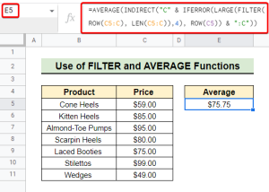 Calculate Average of Last N Rows in Google Sheets (3 Ways)