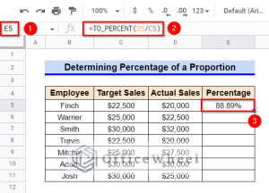 How to Calculate Percentage in Google Sheets (4 Ideal Examples)