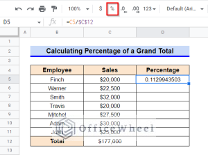 How to Calculate Percentage in Google Sheets (4 Ideal Examples)