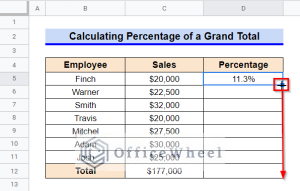How to Calculate Percentage in Google Sheets (4 Ideal Examples)