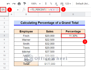 How to Calculate Percentage in Google Sheets (4 Ideal Examples)
