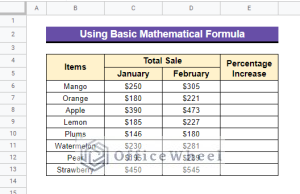 How to Calculate Percentage Increase in Google Sheets (4 Ways)