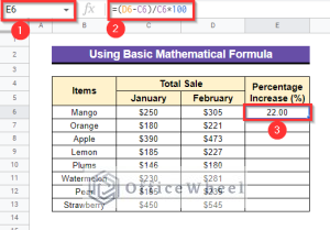 How to Calculate Percentage Increase in Google Sheets (4 Ways)