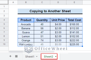 How to Copy and Paste a Table from Google Sheets (6 Examples)