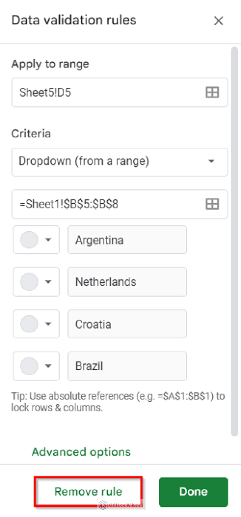 How to Edit Drop-Down List in Google Sheets - OfficeWheel