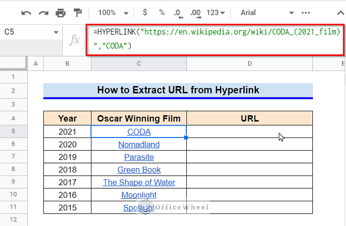 How To Extract URL From Hyperlink In Google Sheets 3 Ways 