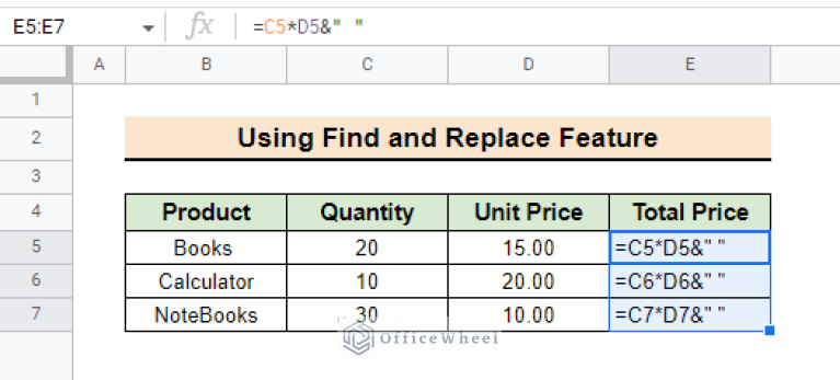 How to Find and Replace Within Formula in Google Sheets