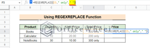 How to Find and Replace Within Formula in Google Sheets