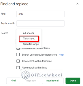 How to Find and Replace Within Formula in Google Sheets