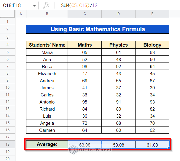 How To Find Average In Google Sheets 8 Easy Ways 