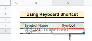 How to Insert Infinity Symbol (∞) in Google Sheets (2 Simple Ways)