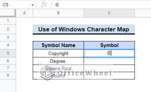 How to Insert Symbol in Google Sheets (3 Easy Ways)
