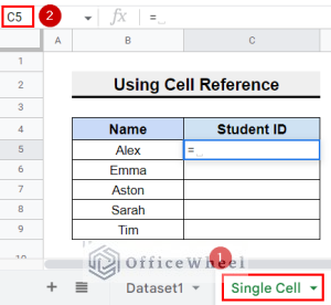 How to Link Cells Between Tabs in Google Sheets (2 Examples)