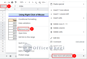 How to Remove Hyperlink in Google Sheets (5 Simple Ways)
