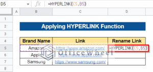 How to Rename a Hyperlink in Google Sheets (2 Quick Ways)