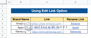 How to Rename a Hyperlink in Google Sheets (2 Quick Ways)