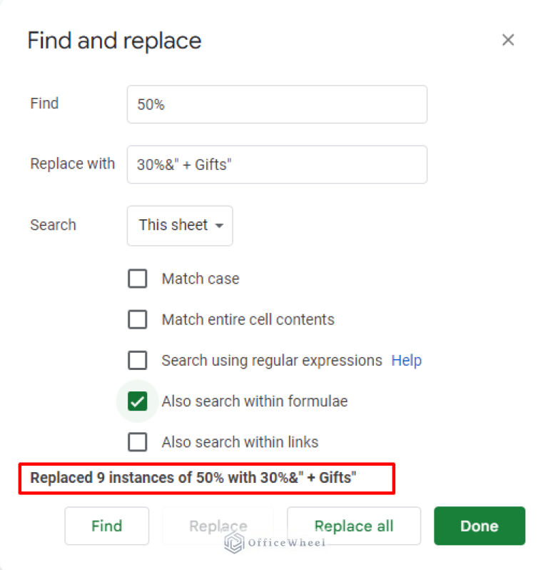 How to Search and Replace in Google Sheets (2 Easy Ways)