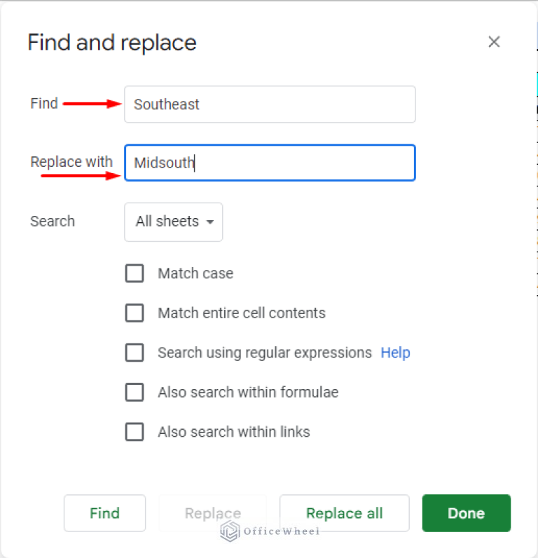 How to Search and Replace in Google Sheets (2 Easy Ways)
