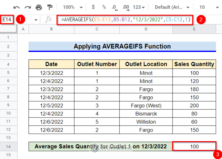 How to Use AVERAGEIF Function in Google Sheets (6 Examples)