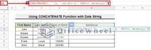 How to Use CONCATENATE Function in Google Sheets
