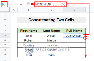 How to Use CONCATENATE Function in Google Sheets