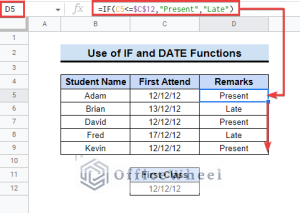 How to Use IF Function in Google Sheets (6 Suitable Examples)