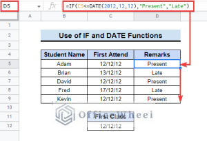 How to Use IF Function in Google Sheets (6 Suitable Examples)